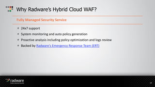 Radware Hybrid Cloud WAF Service | PDF