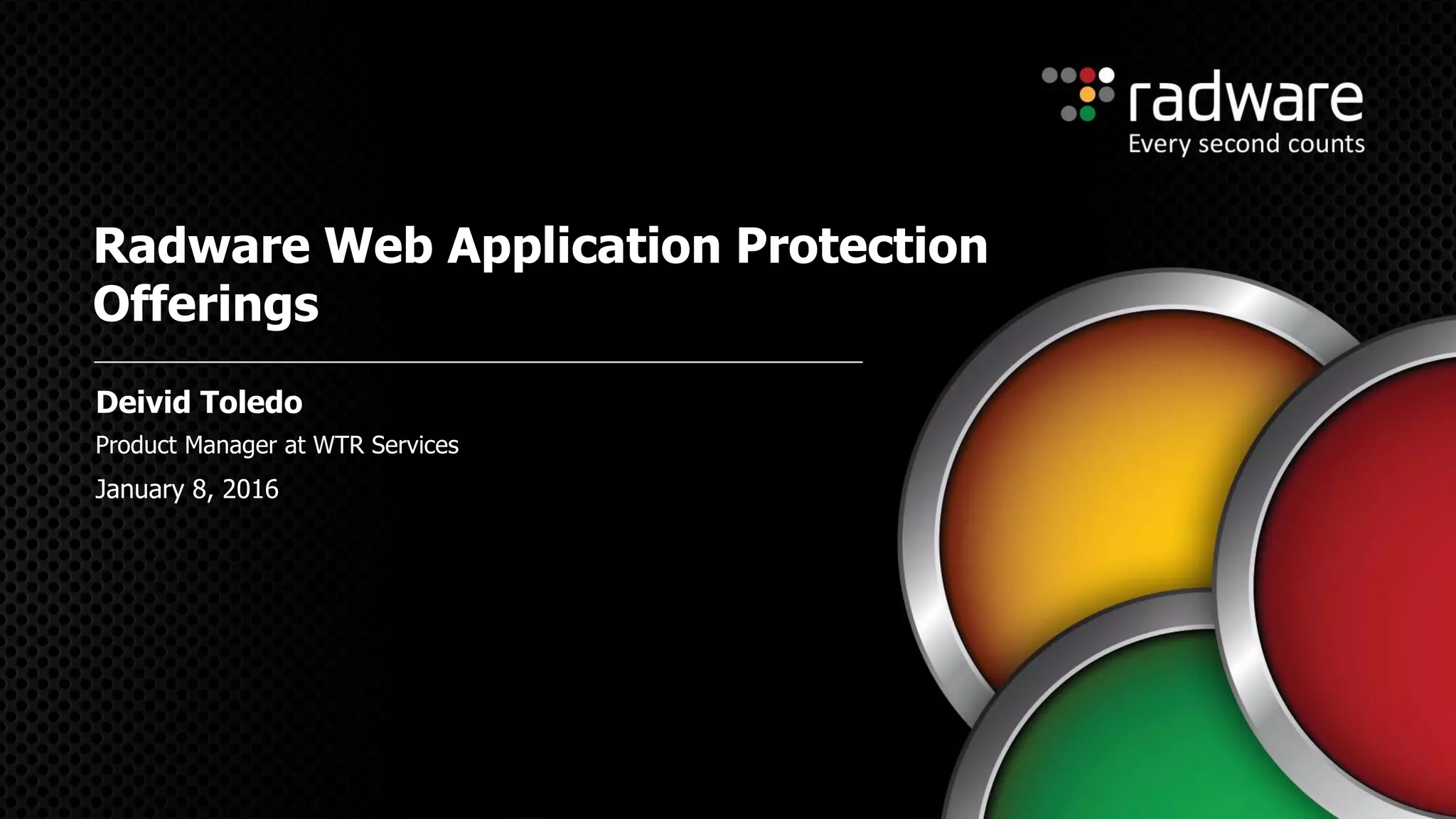 Radware Waf Web Application Firewall Pptx Web Development