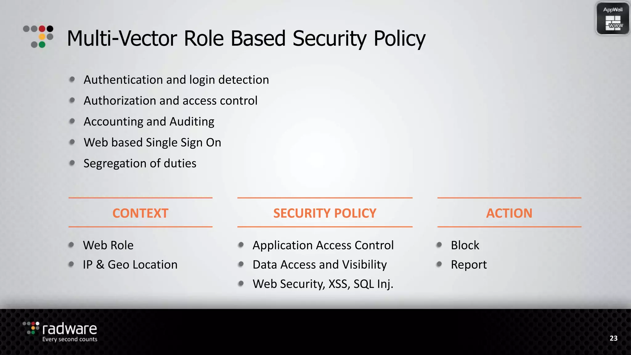 Radware - WAF (Web Application Firewall) | PPTX