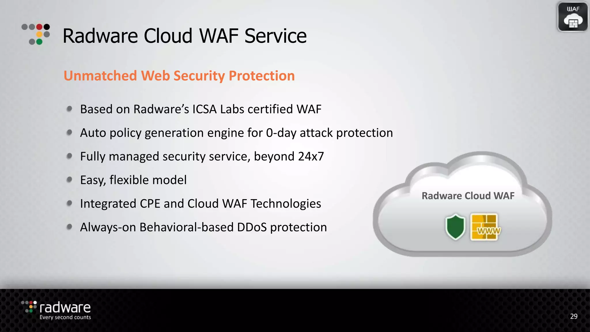 Radware Waf Web Application Firewall Pptx Web Development