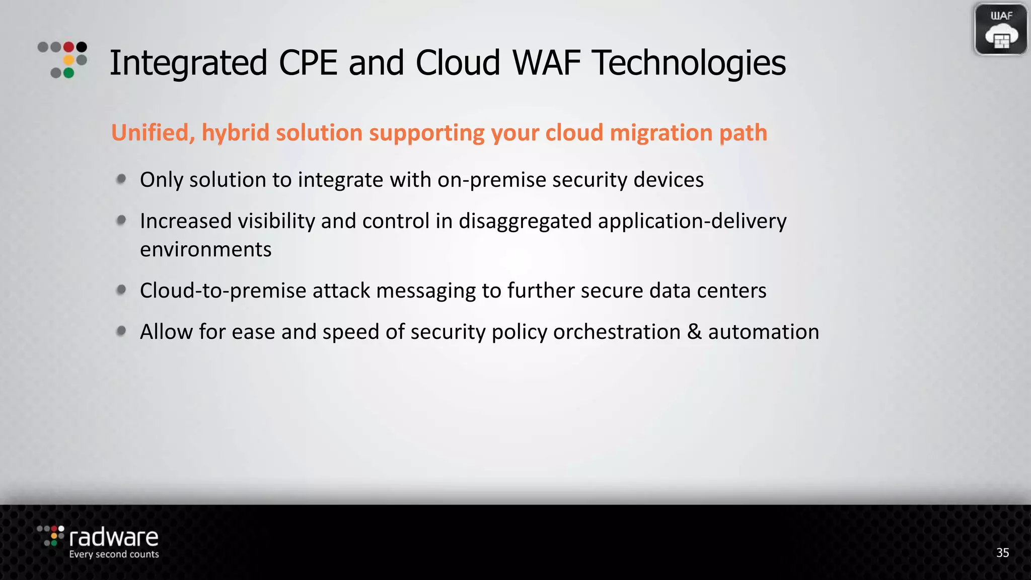 Radware - WAF (Web Application Firewall) | PPTX