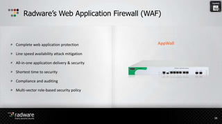 Radware - WAF (Web Application Firewall) | PPTX