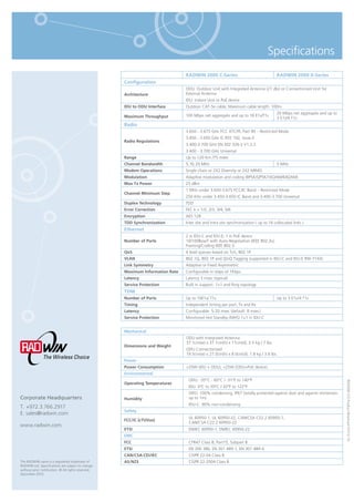 Radwin 2000 3.5_brochure | PDF