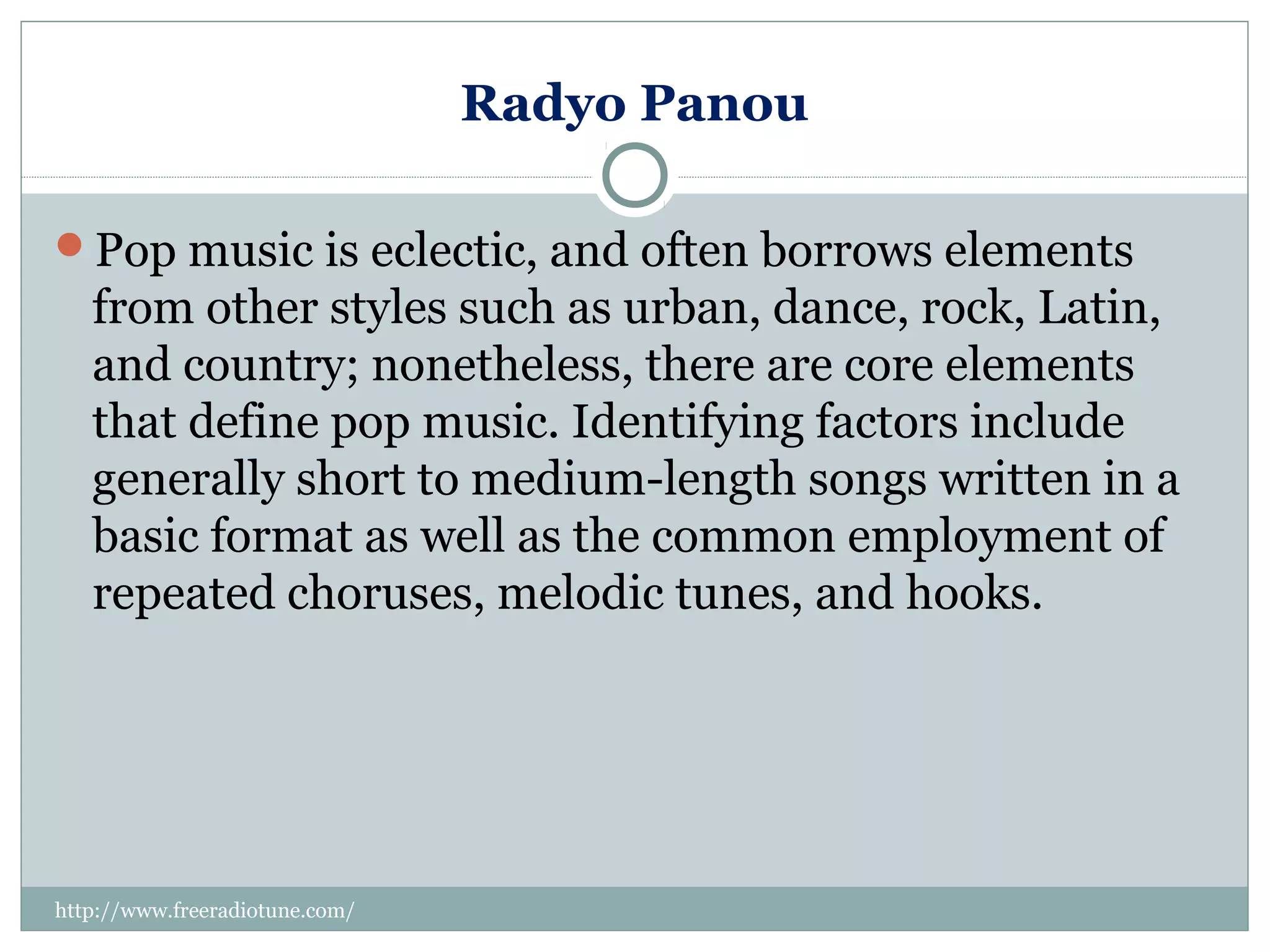 Radyo panou | PPT | Music | Entertainment