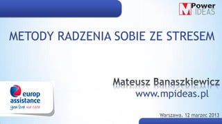 Radzenie sobie ze stresem | PDF