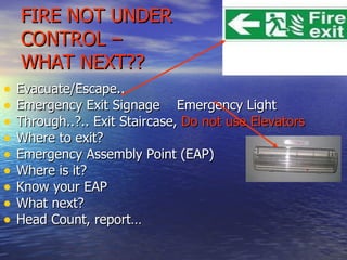 FIRE AND SAFETY | PPT