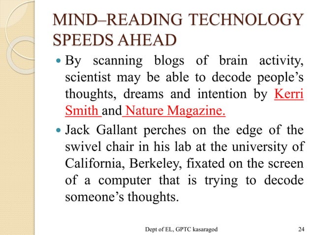Mind reading computer | PPT