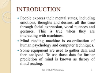 Mind reading computer | PPTX | Artificial Intelligence | Technology ...