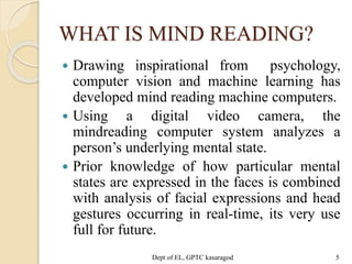 Mind reading computer | PPTX | Artificial Intelligence | Technology ...