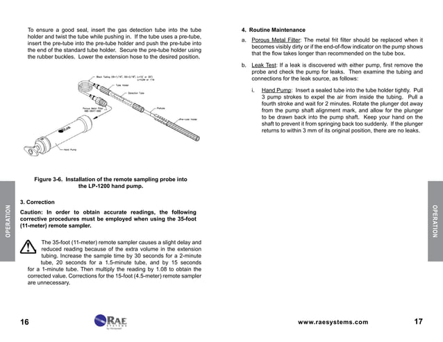 RAE Systems Gas Detection And Tube Sampling Handbook | PDF