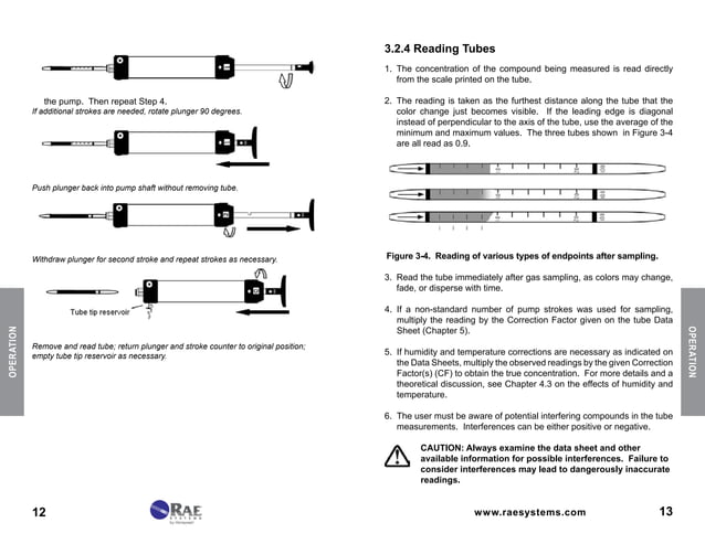 RAE Systems Gas Detection And Tube Sampling Handbook | PDF