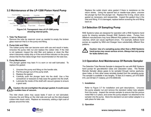 RAE Systems Gas Detection And Tube Sampling Handbook | PDF