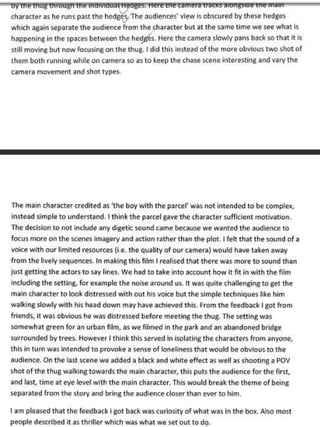 Reflective Analysis Exemplars Film Studies | PPTX