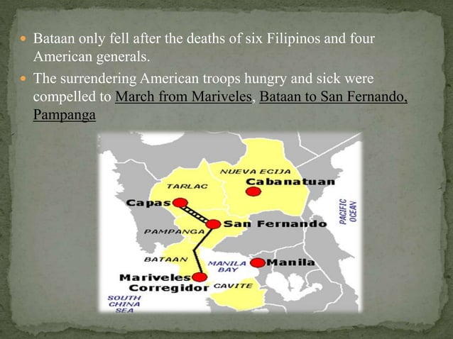 The Fall of Bataan | PPTX | Death, Injury, or Military Conflict ...