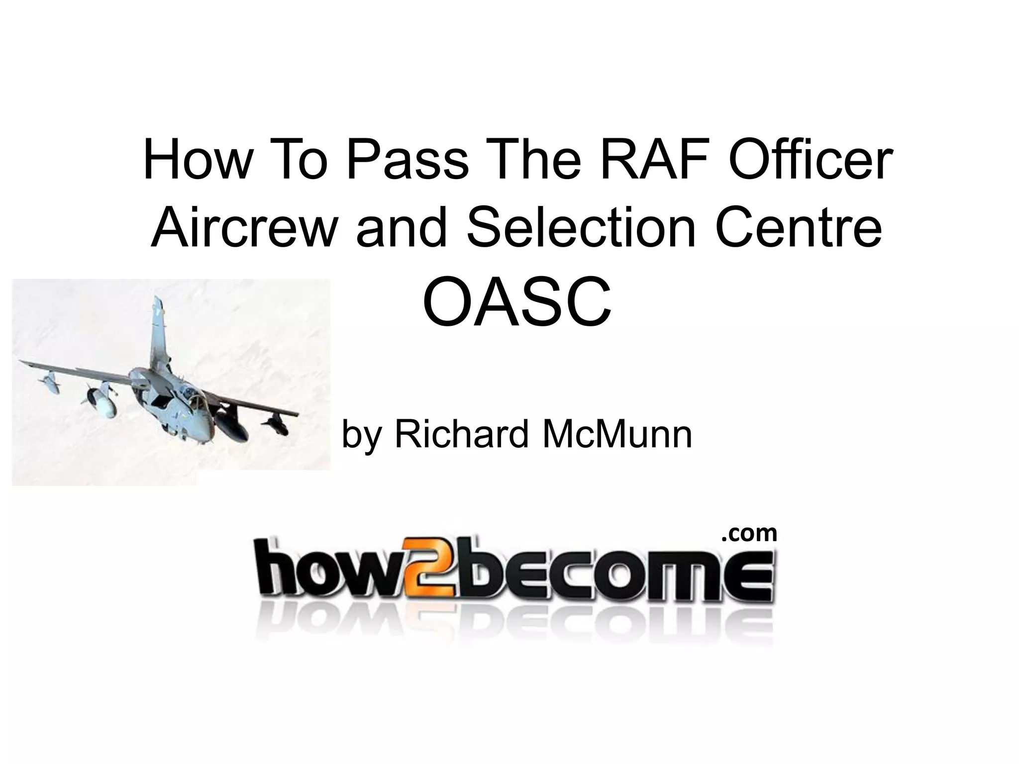 RAF Officer OASC Hints and Tips | PDF