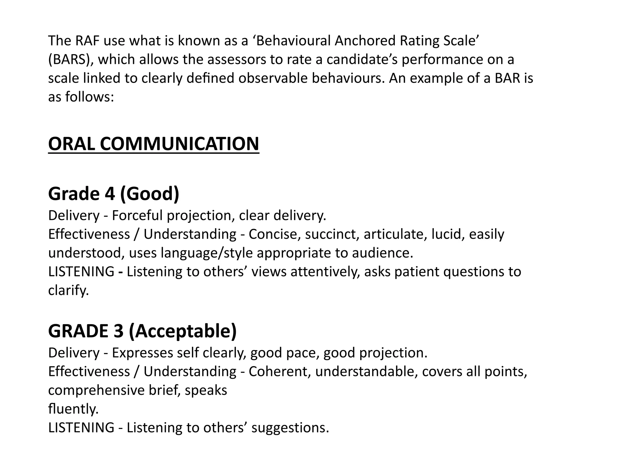 RAF Officer OASC Hints and Tips | PDF