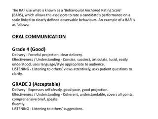 RAF Officer OASC Hints and Tips | PDF
