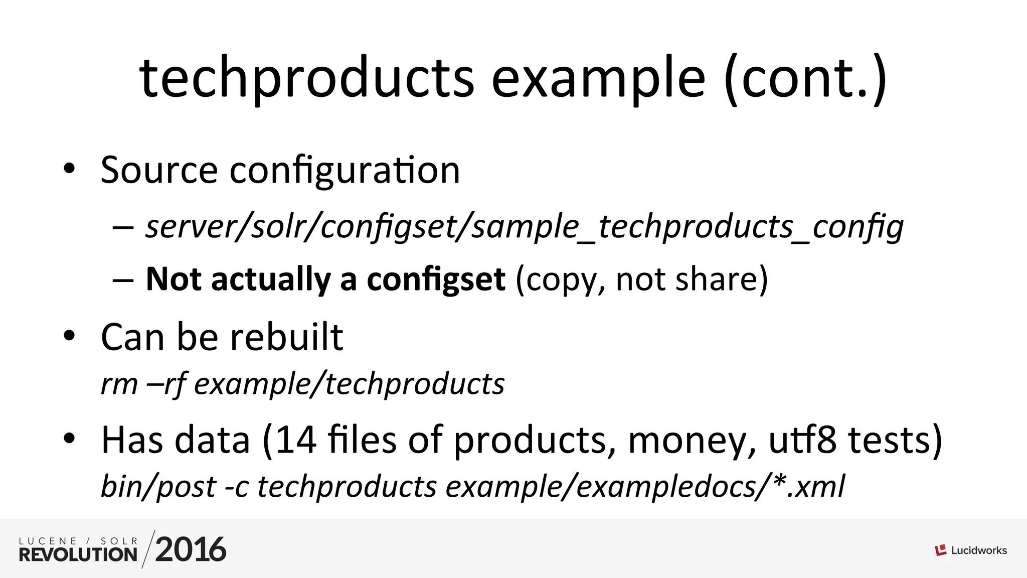 Rebuilding Solr 6 Examples Layer By Layer Presented By Alexandre