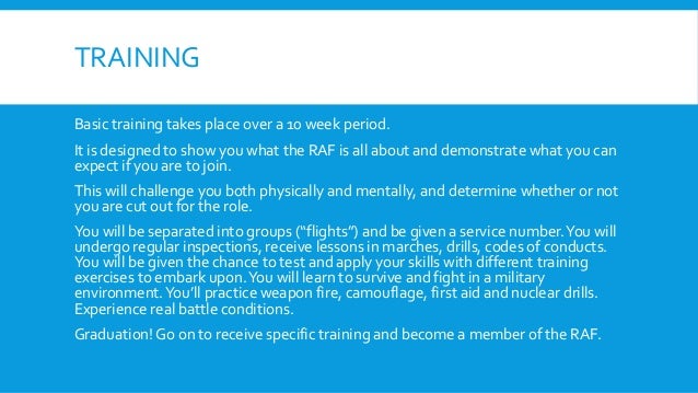 RAF Application Process - How to join the RAF