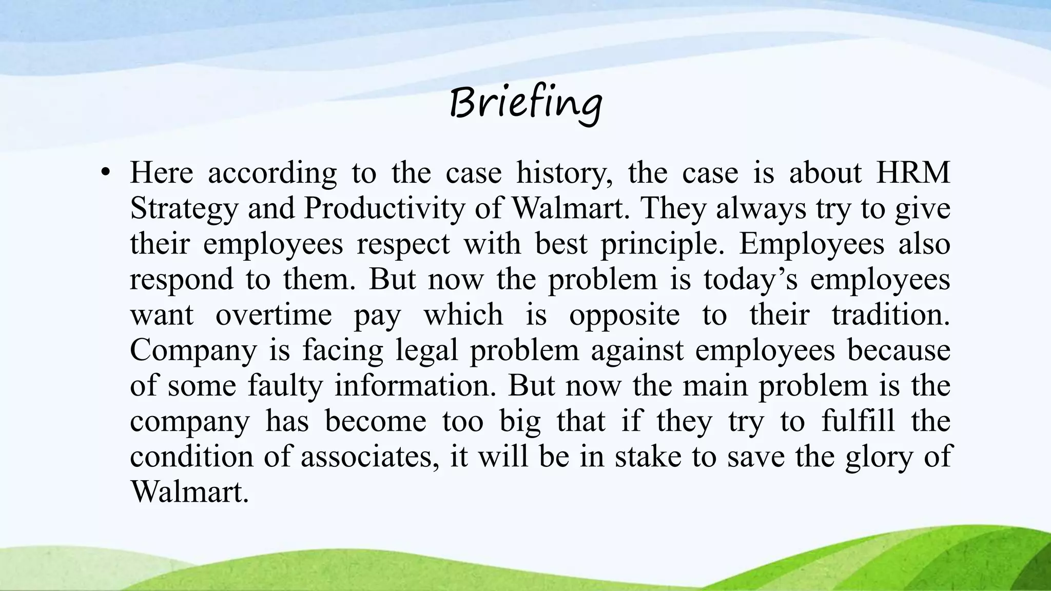 about walmart and its HR PRACTICE | PPT