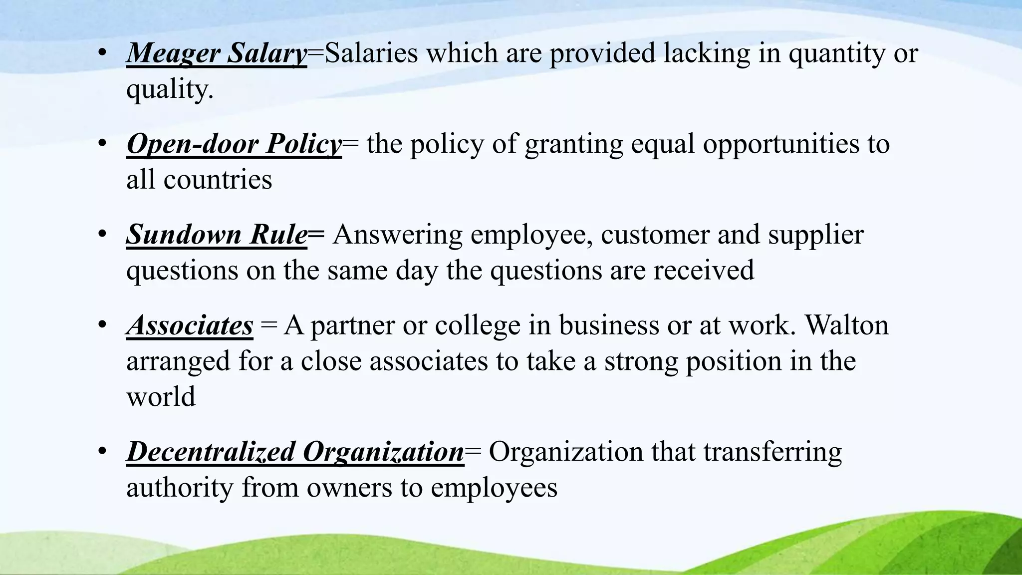 about walmart and its HR PRACTICE | PPT