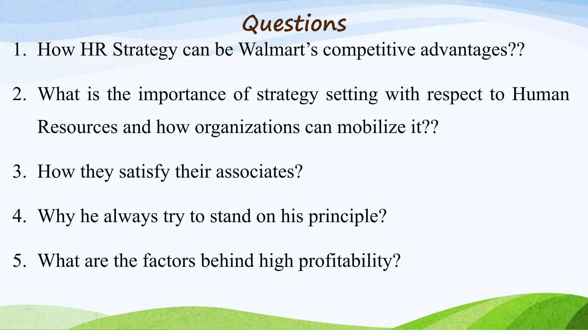 about walmart and its HR PRACTICE | PPT