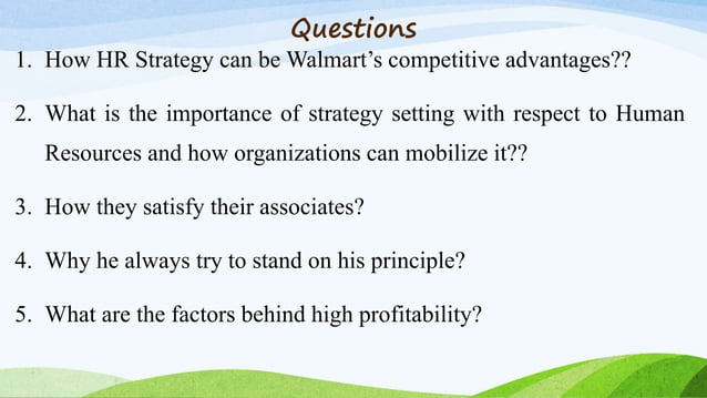 about walmart and its HR PRACTICE | PPT
