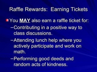 Raffle Rewards Program | PPT