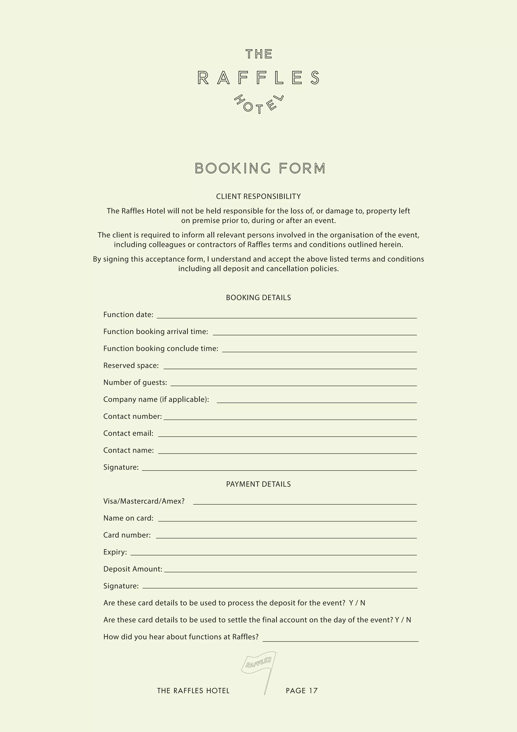 Cocktail Party Venues Perth - Raffles Hotel | PDF