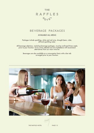 Cocktail Party Venues Perth - Raffles Hotel | PDF