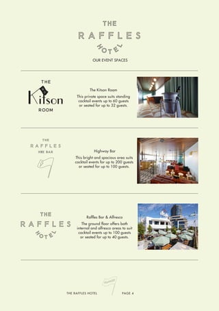 Cocktail Party Venues Perth - Raffles Hotel | PDF