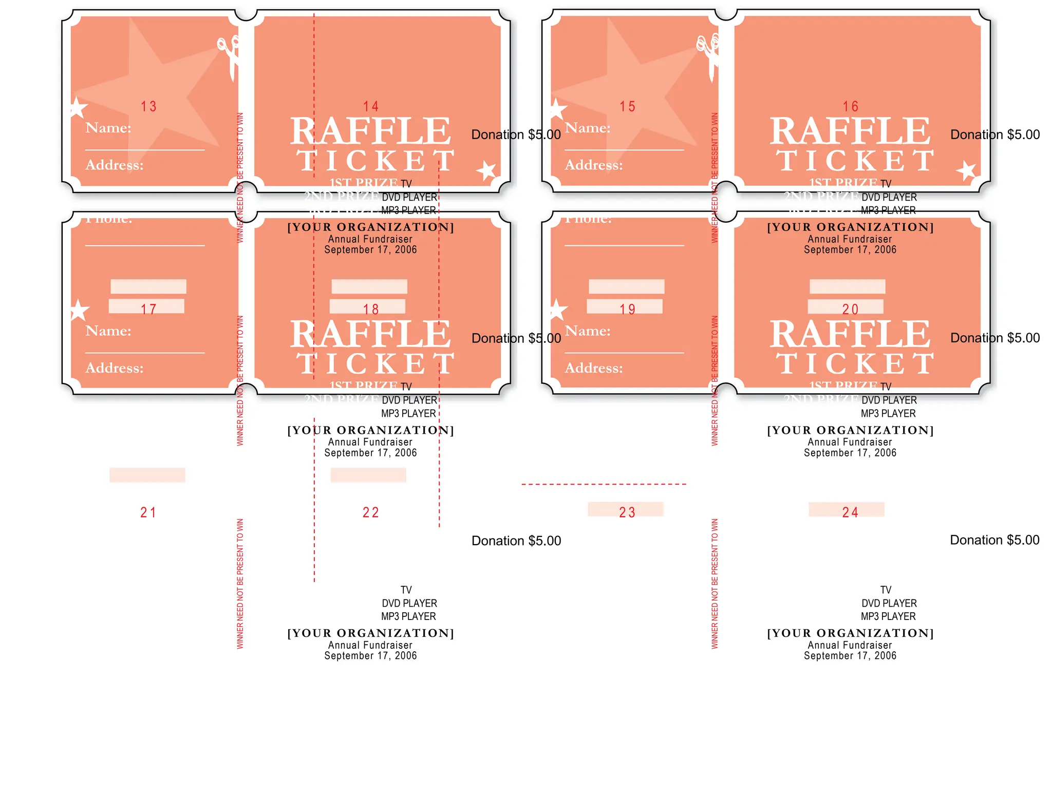 Ejemplo o modelo de elaboración de una rifa | PPT