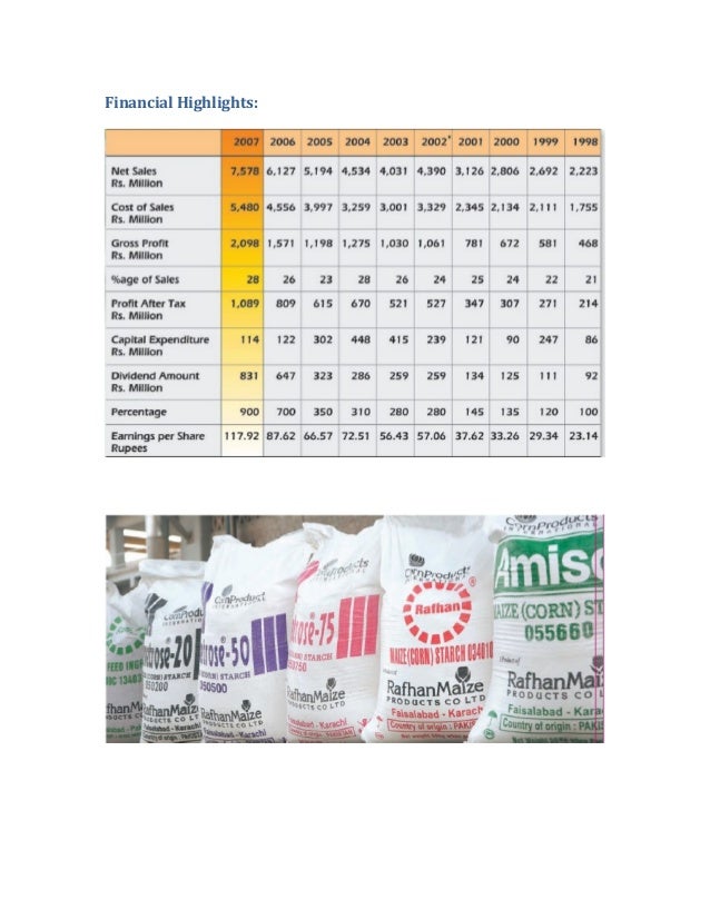 Rafhan Maize Products Co. Faisalabad, Pakistan