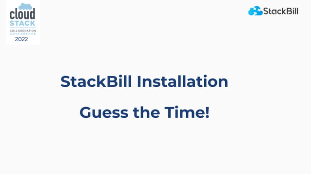 StackBill - Simplified Cloud Management Platform | PPT