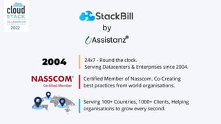 StackBill - Simplified Cloud Management Platform | PPT