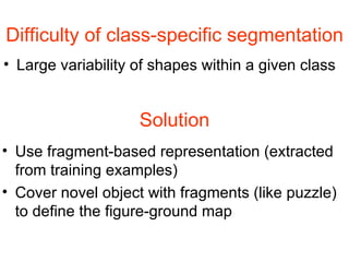 Rafi Zachut's slides on class specific segmentation | PPT
