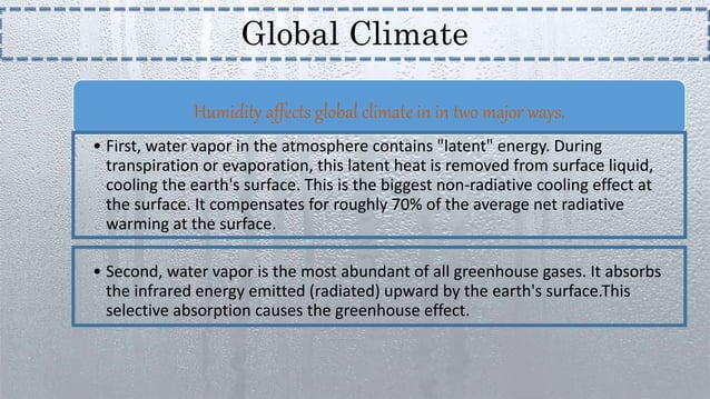 Humidity | PPTX | Weather | Science
