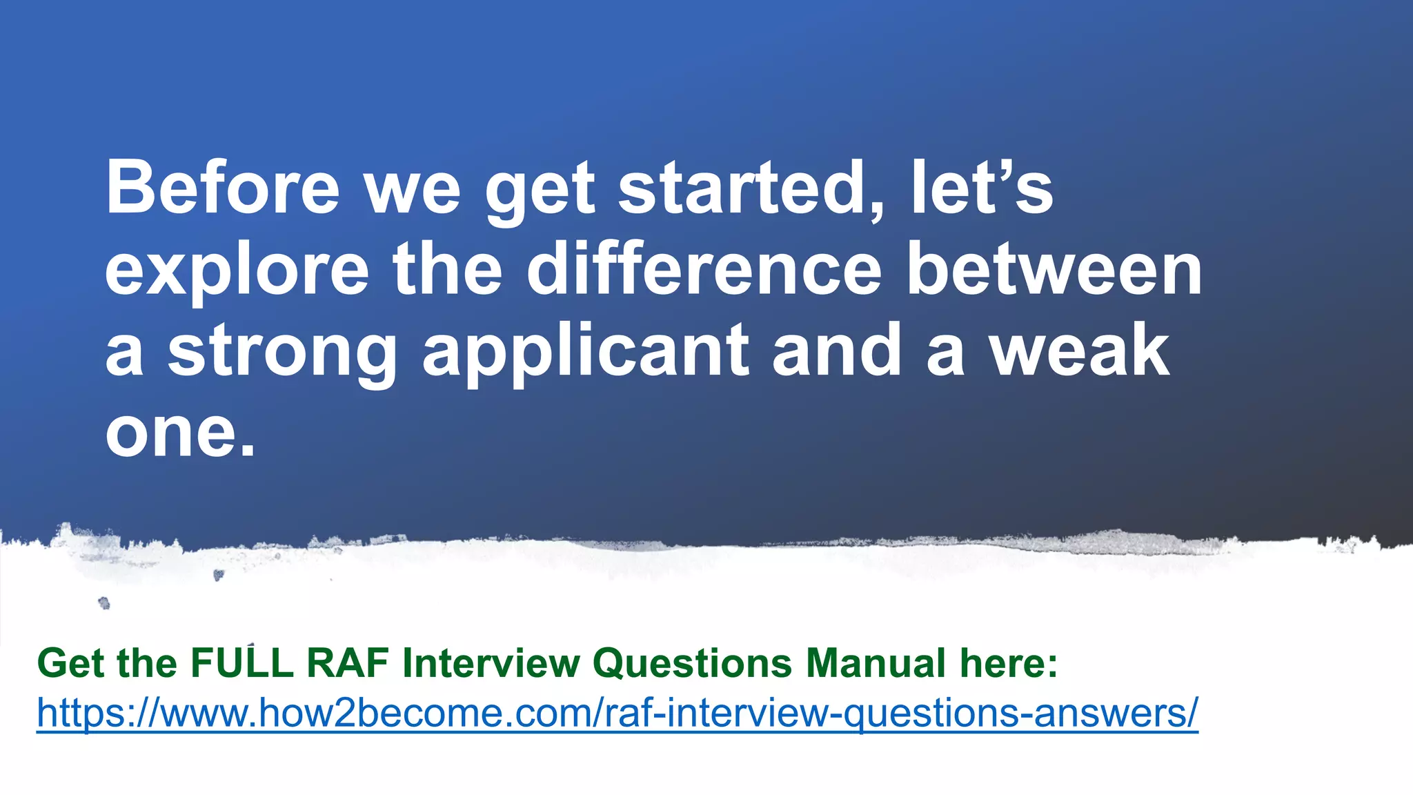 RAF Interview Questions and Answers | PPTX