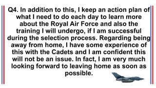 RAF Interview Questions and Answers | PPTX