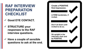 RAF Interview Questions and Answers | PPTX