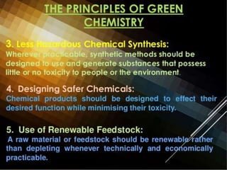 green chemistry and environment protection | PPTX