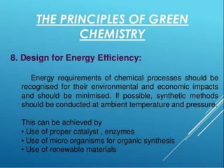 green chemistry and environment protection | PPT