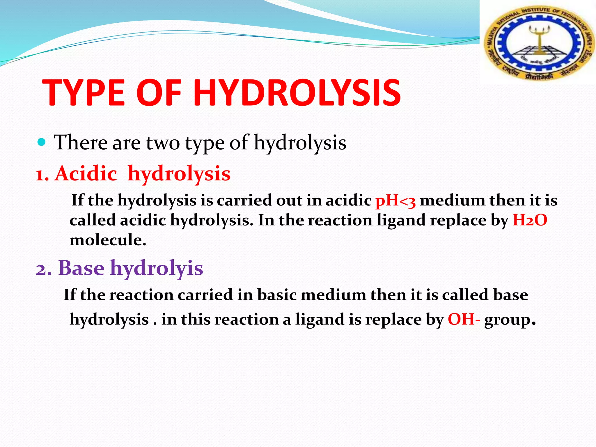BASE HYDROLYSIS AND FACTOR EFFECTING EFFECTING BASE HYDROLYSIS | PPTX