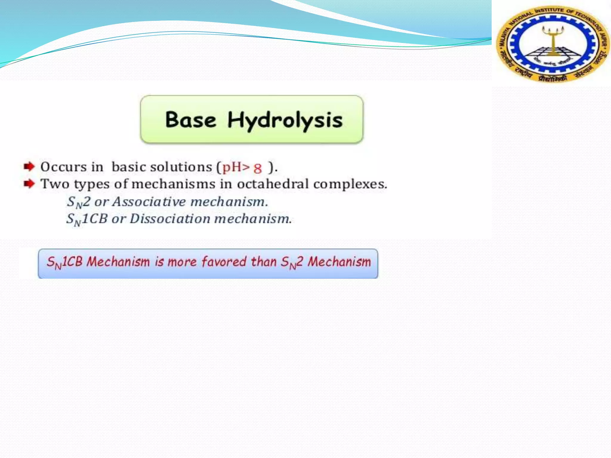 BASE HYDROLYSIS AND FACTOR EFFECTING EFFECTING BASE HYDROLYSIS | PPTX
