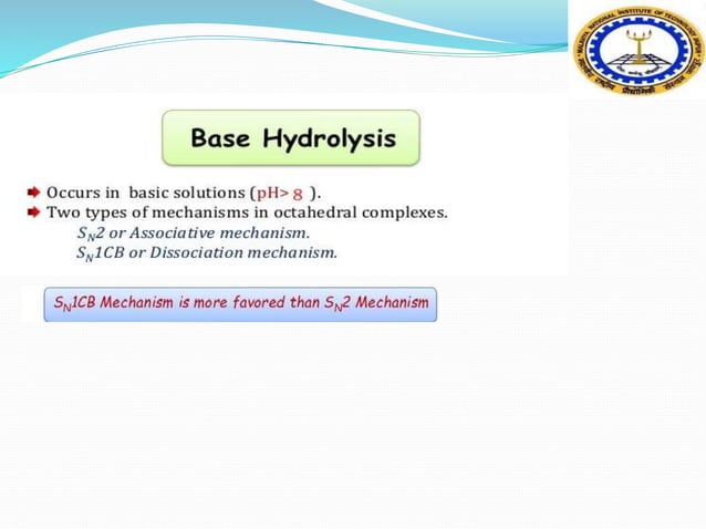 BASE HYDROLYSIS AND FACTOR EFFECTING EFFECTING BASE HYDROLYSIS | PPTX ...