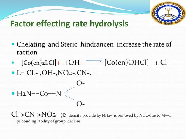 BASE HYDROLYSIS AND FACTOR EFFECTING EFFECTING BASE HYDROLYSIS | PPTX ...