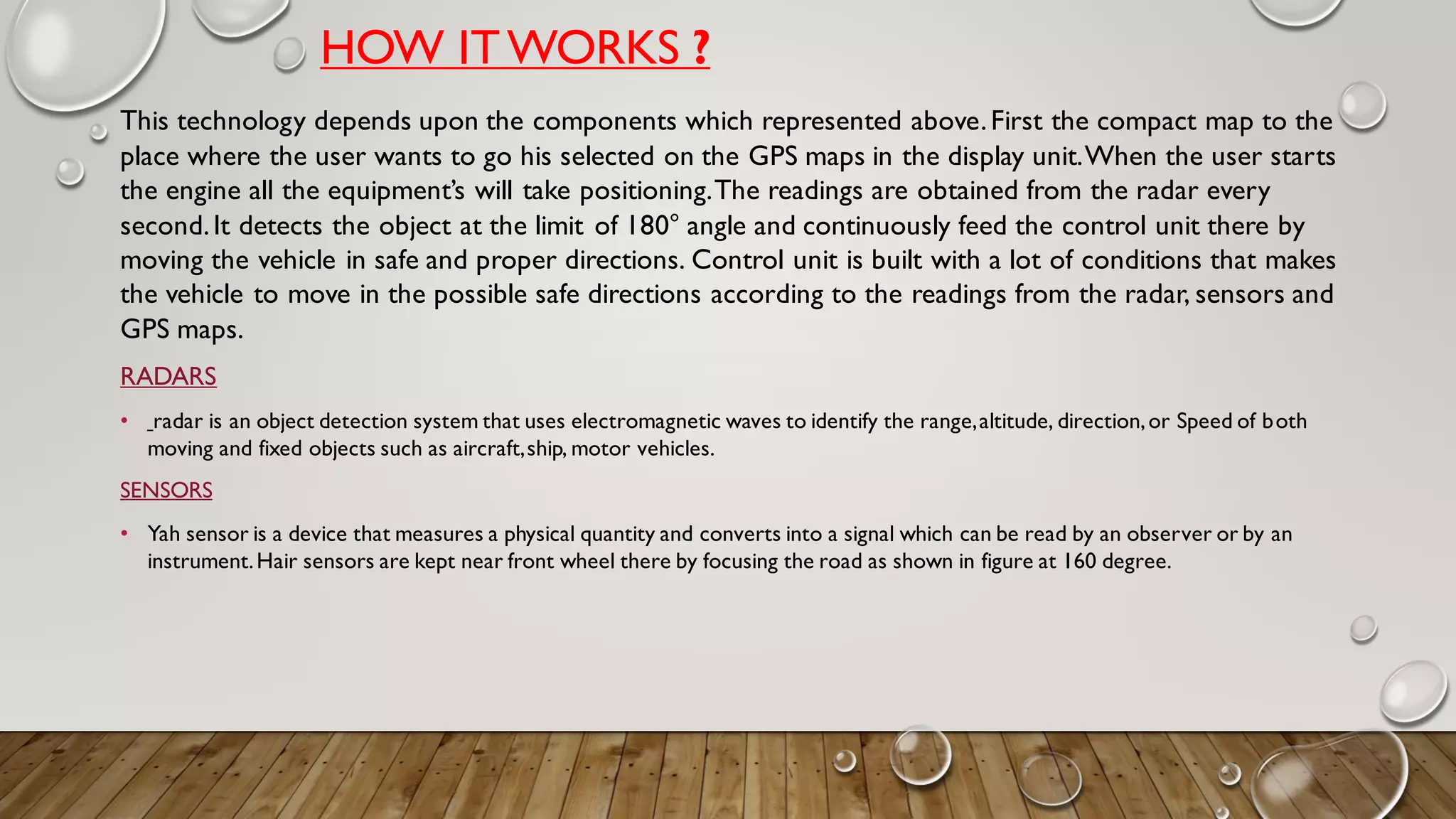 DRIVERLESS CAR PPT PRESENTATION | PDF
