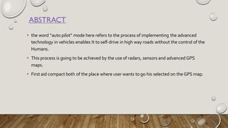DRIVERLESS CAR PPT PRESENTATION | PDF