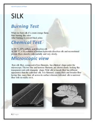 Identification of Fibers | DOCX