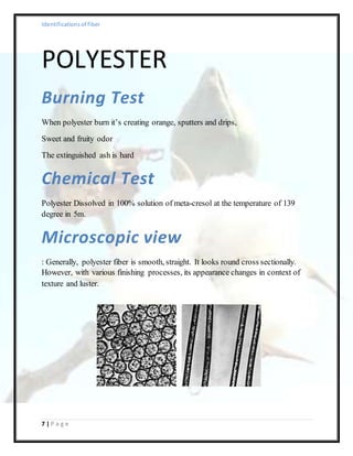 Identification of Fibers | DOCX